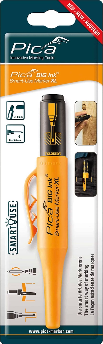 Pica BIG INK Smart-Use-Marker - SB (Orange, Schwarz, 5 mm) - Digitec