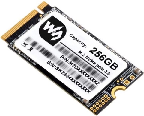 Raspberry Pi EB121907 - SK M2 NVME 2242 256GB Hochgeschwindigkeits-Solid-State-Laufwerk ...