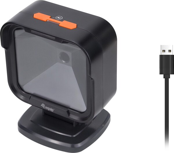 equip Codice a barre Cavo laser omnidirezionale USB 1D2D nero (Codici a ...