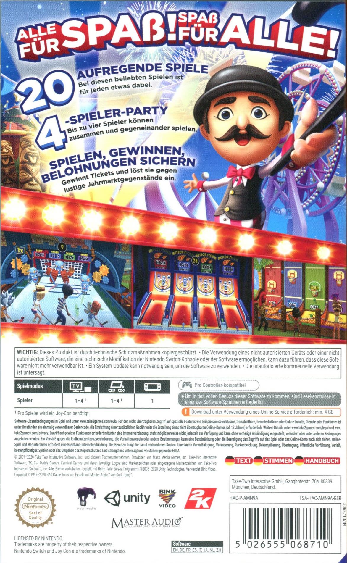 Nintendo switch carnival store