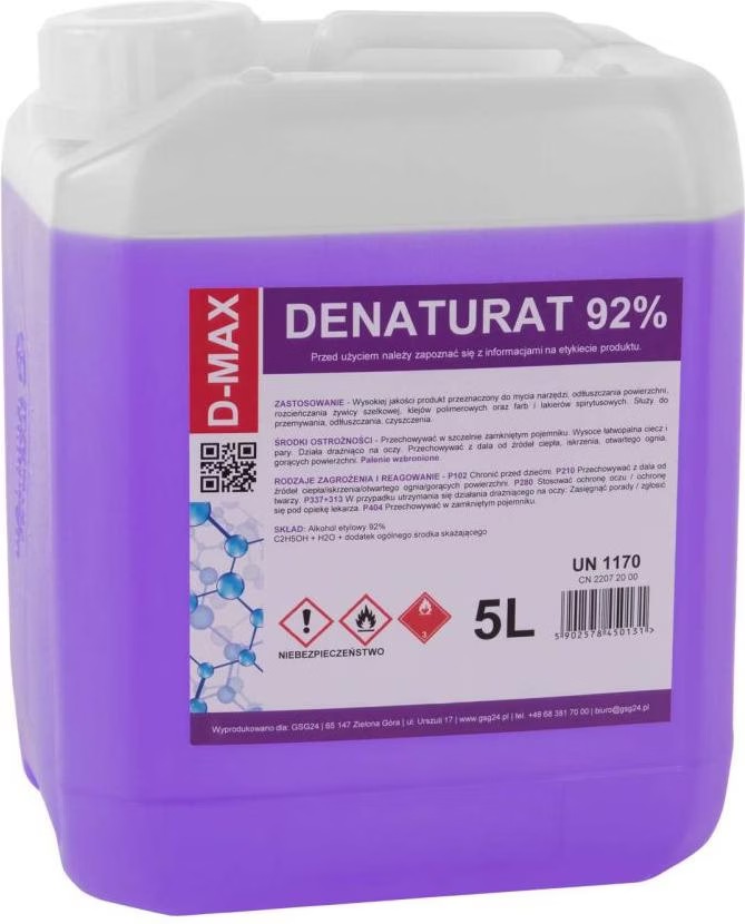 Gsg24 Denatured alcohol alcool dénaturé D-MAX 5L - acheter sur Digitec