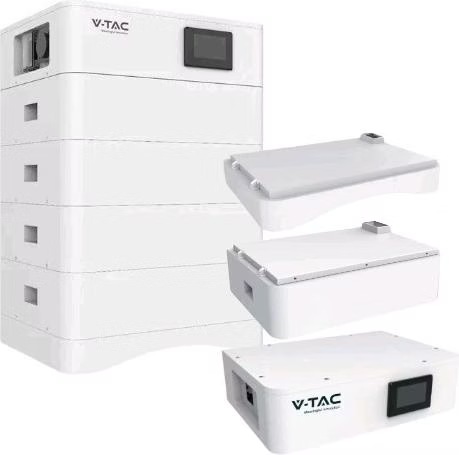 V-TAC OHS20K100 Kit de batterie haute tension 20,48 kWh avec socle et ...