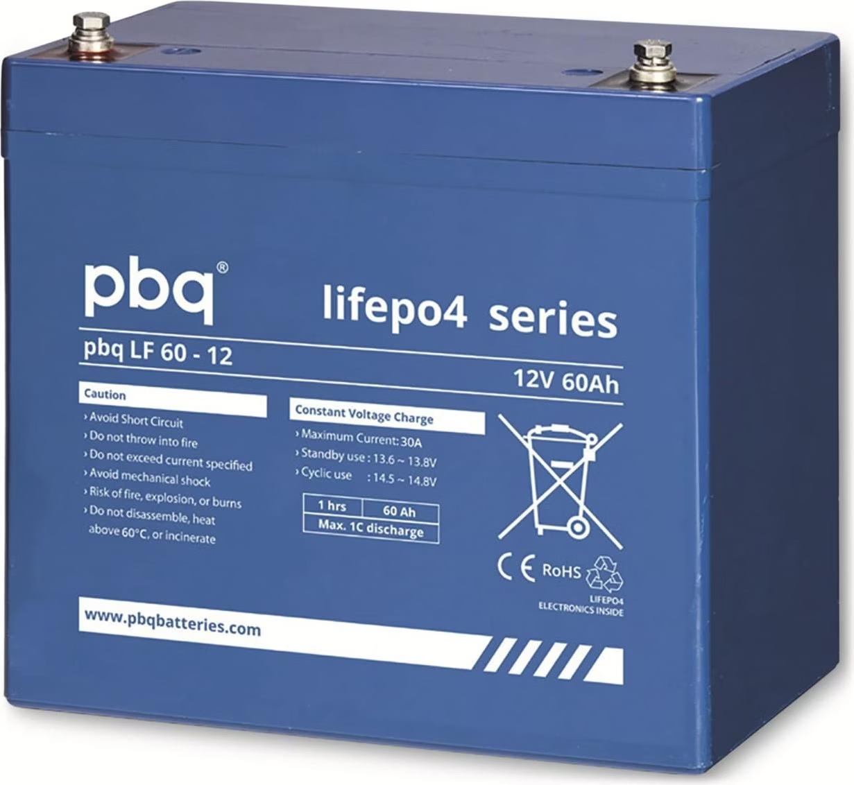 PBQ LiFePO4-Akku, LF60-12 12,8V/62000mAh (1 Stk., 62000 mAh, Ladegerät inkl. Akku) - Digitec