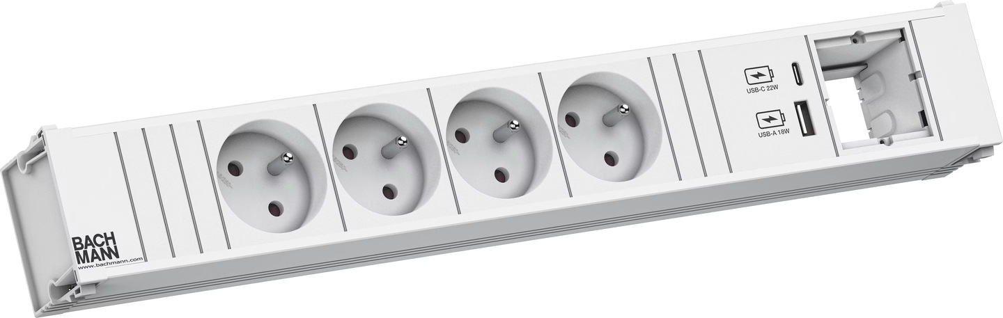 Bachmann BACH Steckdosenleiste (4 x, CEE 7/5, CEE 7/3, 0.20 m) - Digitec