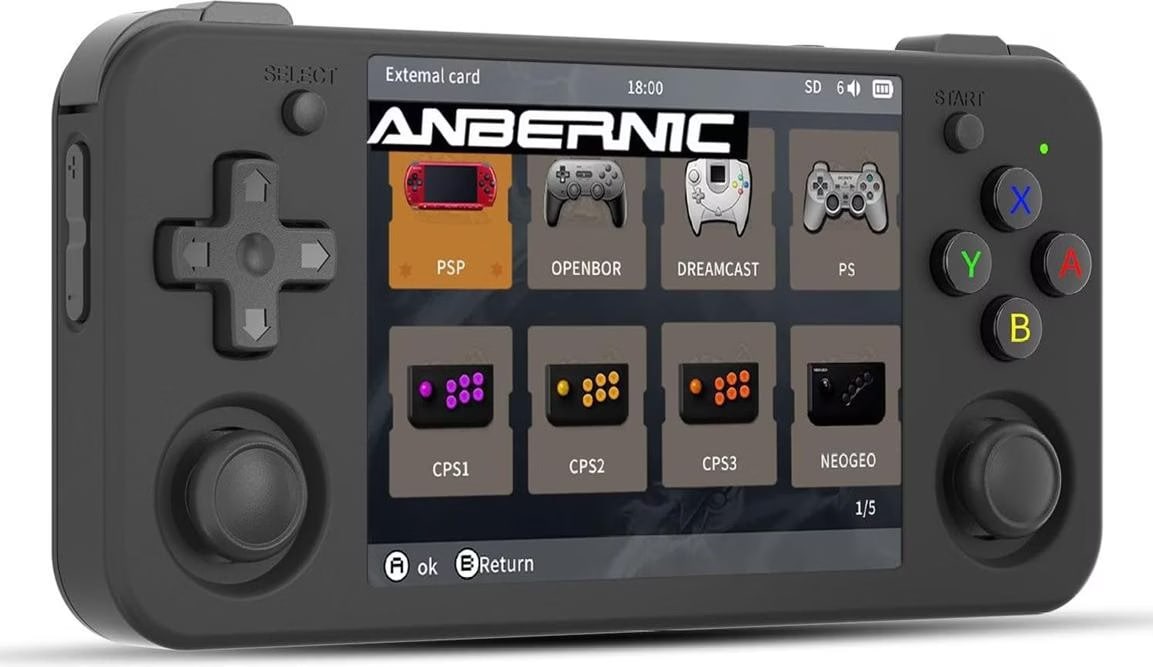 Anbernic Portable retro games console RG35XX H Black - buy at Digitec