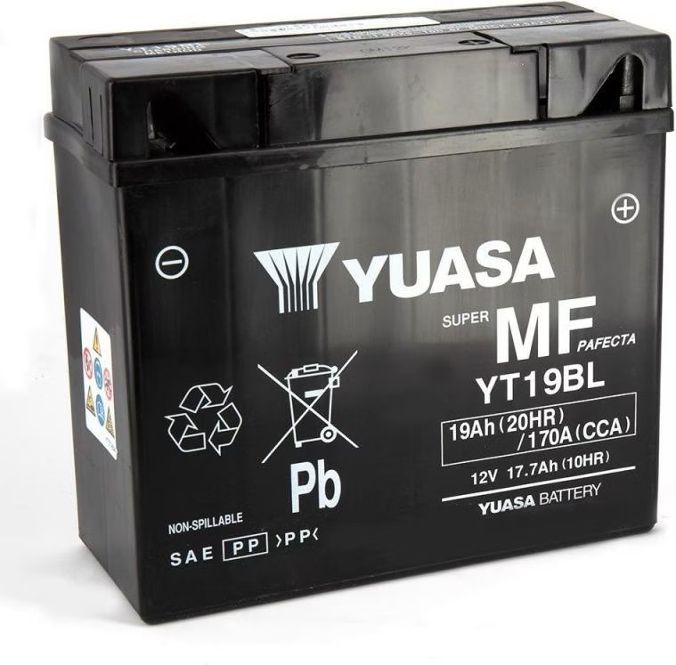 Yuasa YT19BL AGM Motorradbatterie 17,7Ah 12V (DIN 51913) G19 (12 V, 17.70 Ah) - Digitec