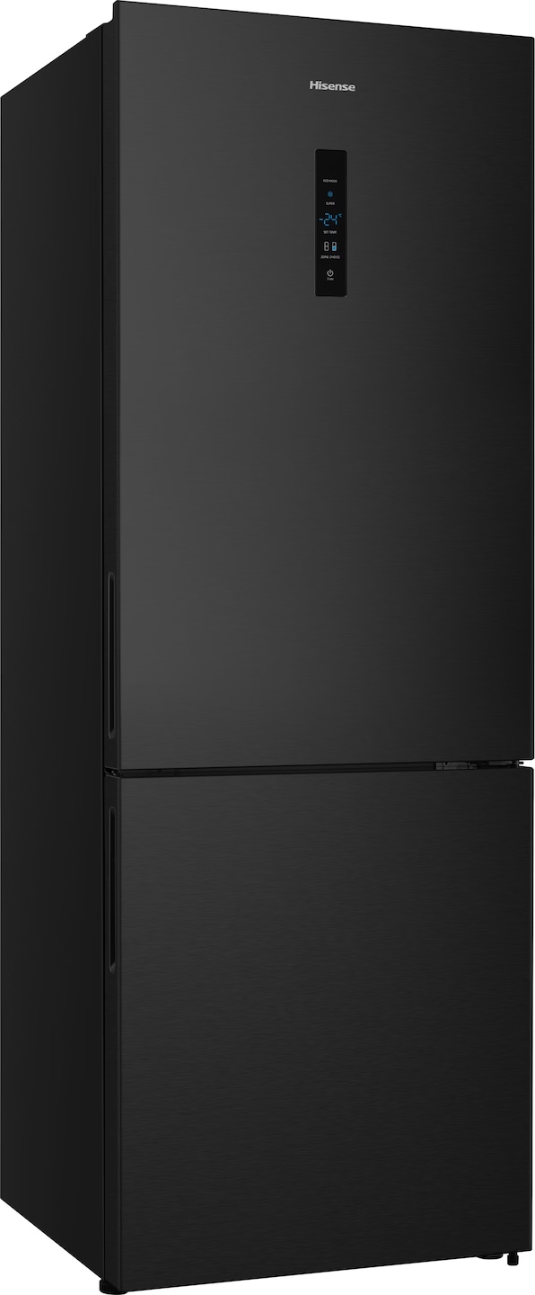 Hisense RB645N4BFE Freistehende Kühl-Gefrierkombination 495 L E Schwarz ...