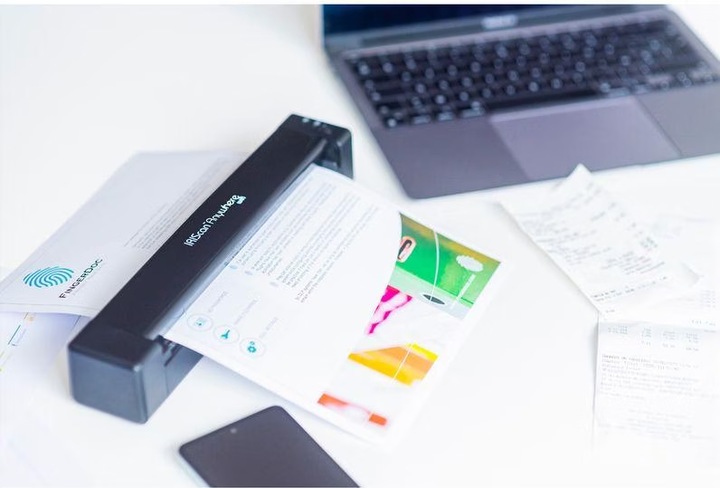 Iris IRIScan Anywhere 6 WIFI Simplex 15PPM mit Akku mobiler Dokumentenscanner PDF OCR SW WinMac ...