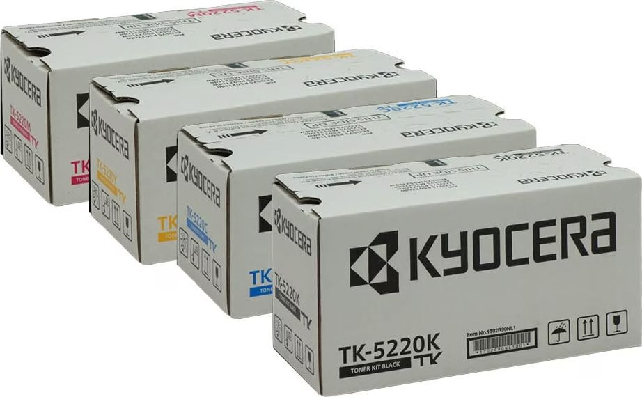 Kyocera Original TK-5220 SET Set mit allen vier Farben (M, Y, BK, C ...