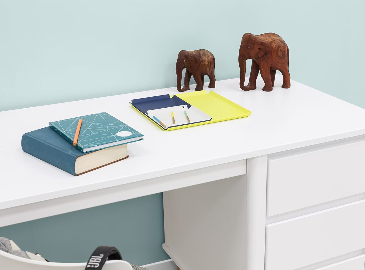 Bopita Schreibtisch Mika Weiß/Eiche (78 x 130 x 60 cm) - digitec