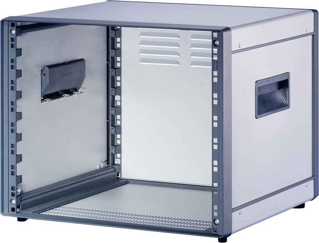 Schroff 19"-Gehäuse 12 HE, Aluminium - COMPTEC GEHAEUSE 12HE 500T (12 ...