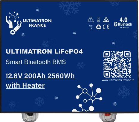 Ultimatron ULM-12V-200Ah POLAR LiFePO4 Batterie d'alimentation sous le ...