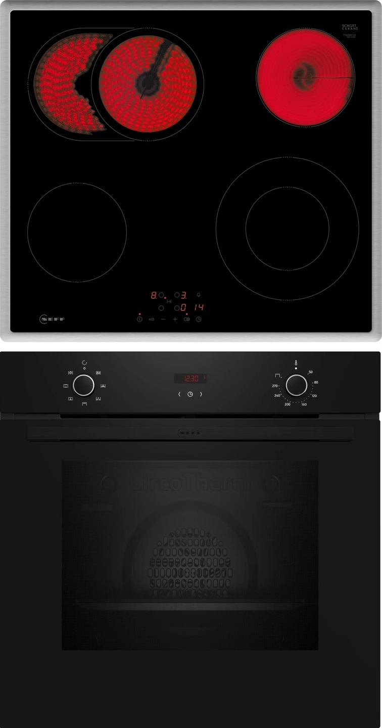 Neff Backofen-Set, Einbau, B1CCC0AK3 + T16SBN1L0, Backofen ...