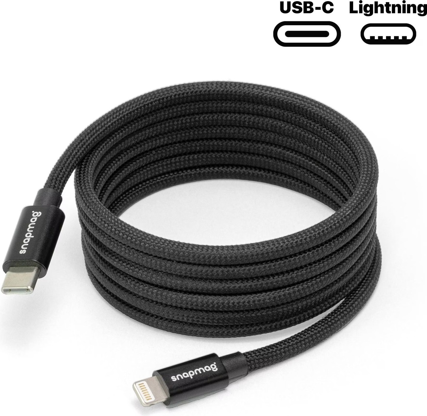 Snapmag USB-C to Lightning BLACK EDITION (1.50 m, USB 3.2 Gen 1) - Digitec