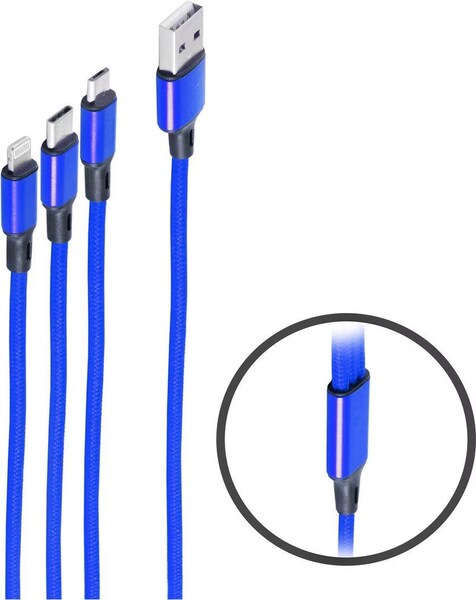 Shiverpeaks ®-BASIC-S--USB 3in1 Ladekabel A Stecker auf USB Micro B ...