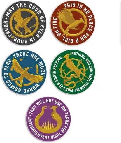 Out of Print The Hunger Games: Mockingjay Icon Stickers - Sticker Set ...