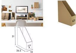 Oxford "Savana" magazine file, DIN A4+, made of cardboard, natural ...