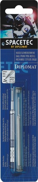 Diplomat Gas refill Spacetec blistered black (Refill unit, Black, 0.50 mm) - digitec