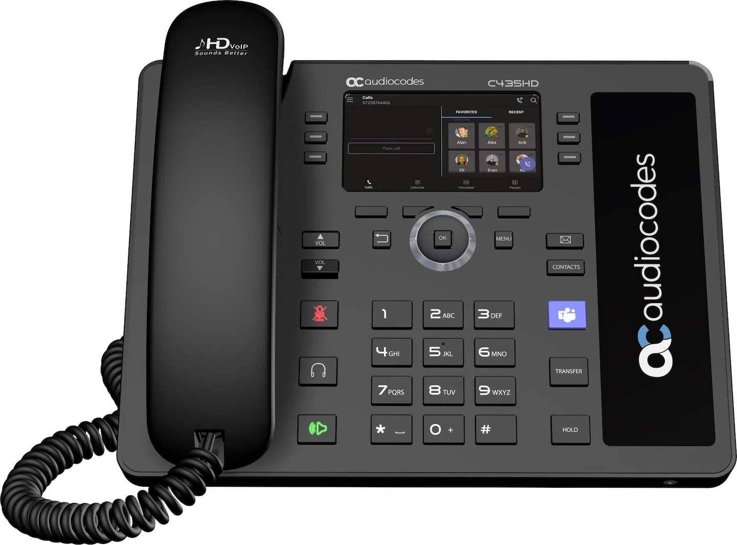 Audiocodes Tischtelefon C435HD Microsoft Teams Schwarz - Digitec