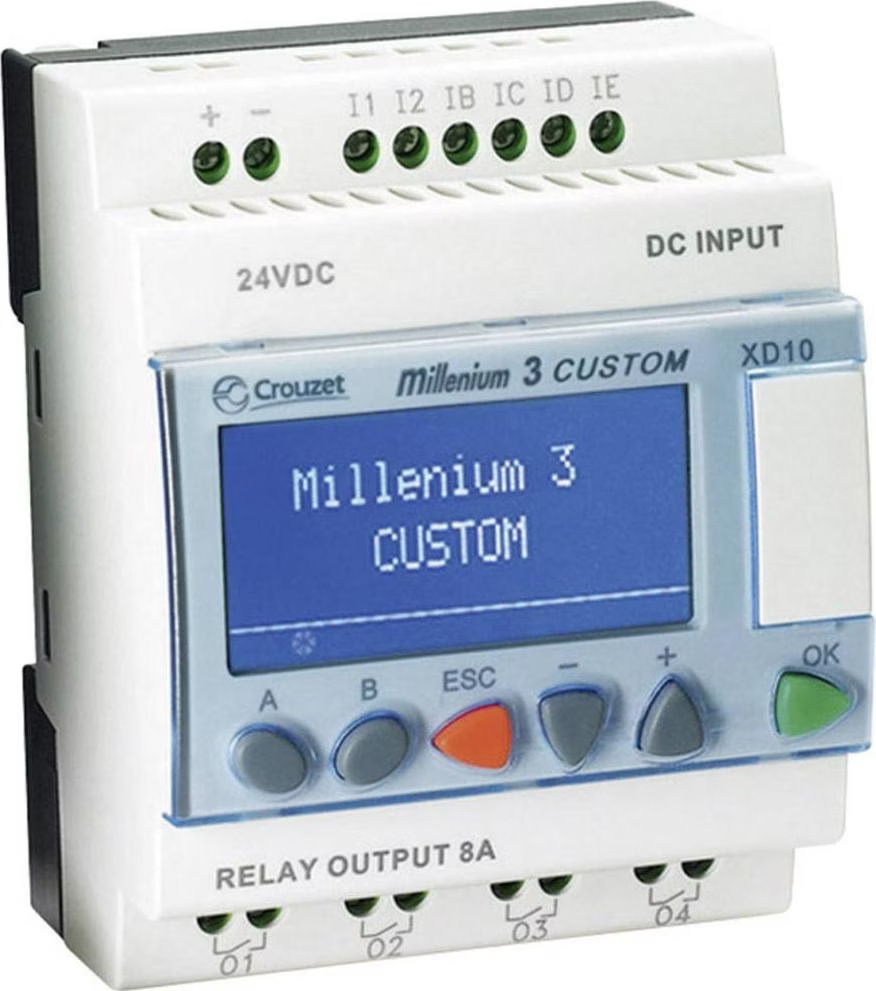 Crouzet Millenium 3 XD10 SMART 230 VAC, 6 DI, 4 RO mini controller ...