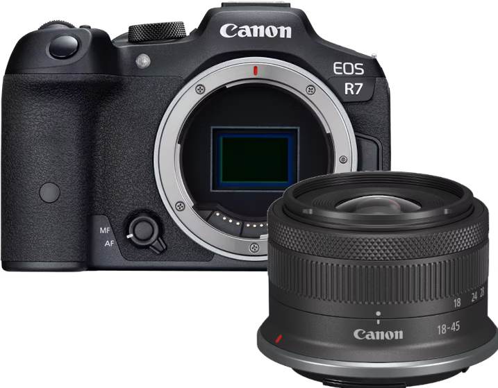 Canon EOS R7 Kit (18 - 150 mm, 32.50 Mpx, APS-C / DX) - Digitec