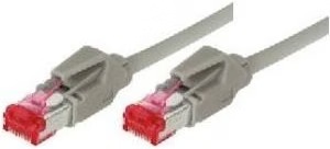 Tecline Câble patch S/FTP, PiMF, Cat 6, gris, 3.0 m Sans halogène, avec câble Leoni et ...