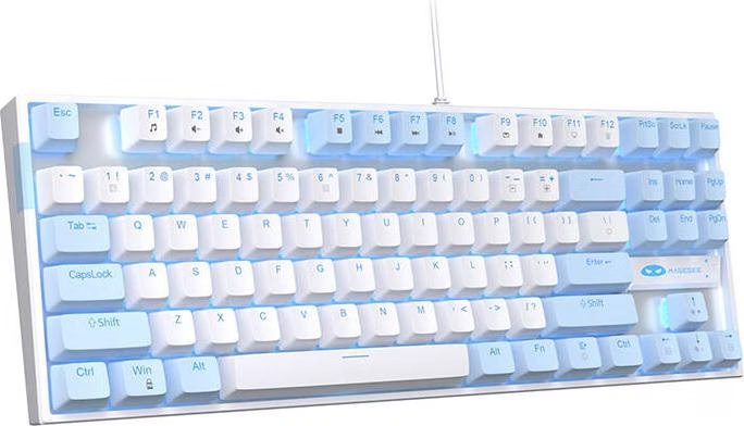 MageGee MK-STAR mechanical gaming keyboard (blue and white) (Filaire ...