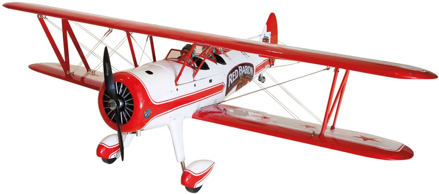 Seagull Models stearman "red baron" biplane arf for electric or ...