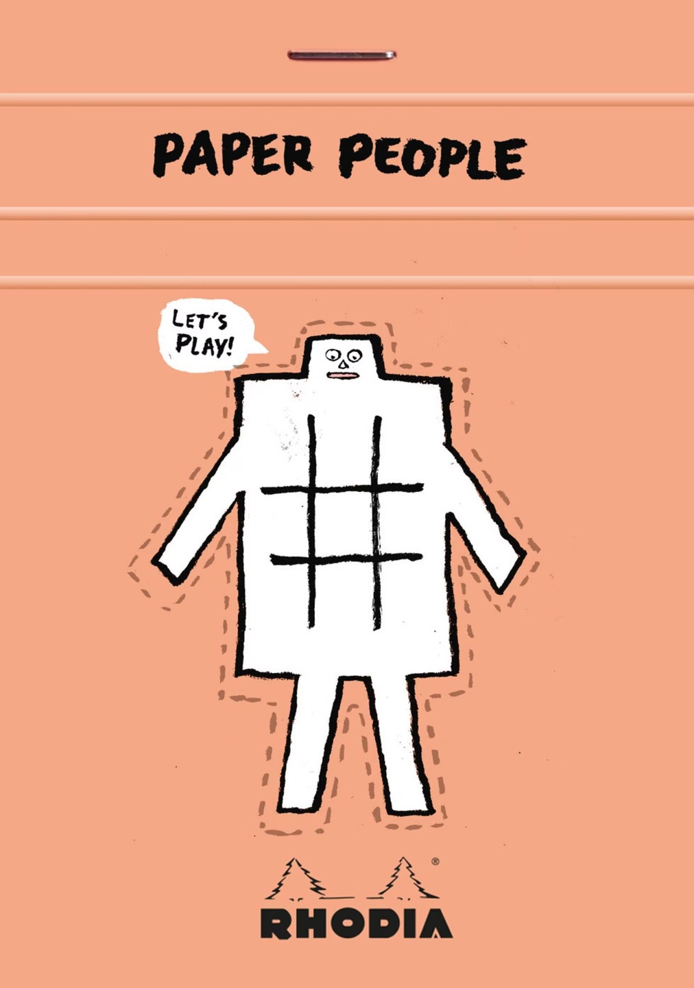 Rhodia stapled notepad headed n°12 90th anniversary x jean jullien ...