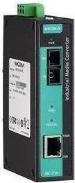 Moxa IMC-21A-M-SC-T - Industrial 10100BaseT(X) to 100BaseFX media converter, multi-mode, SC ...