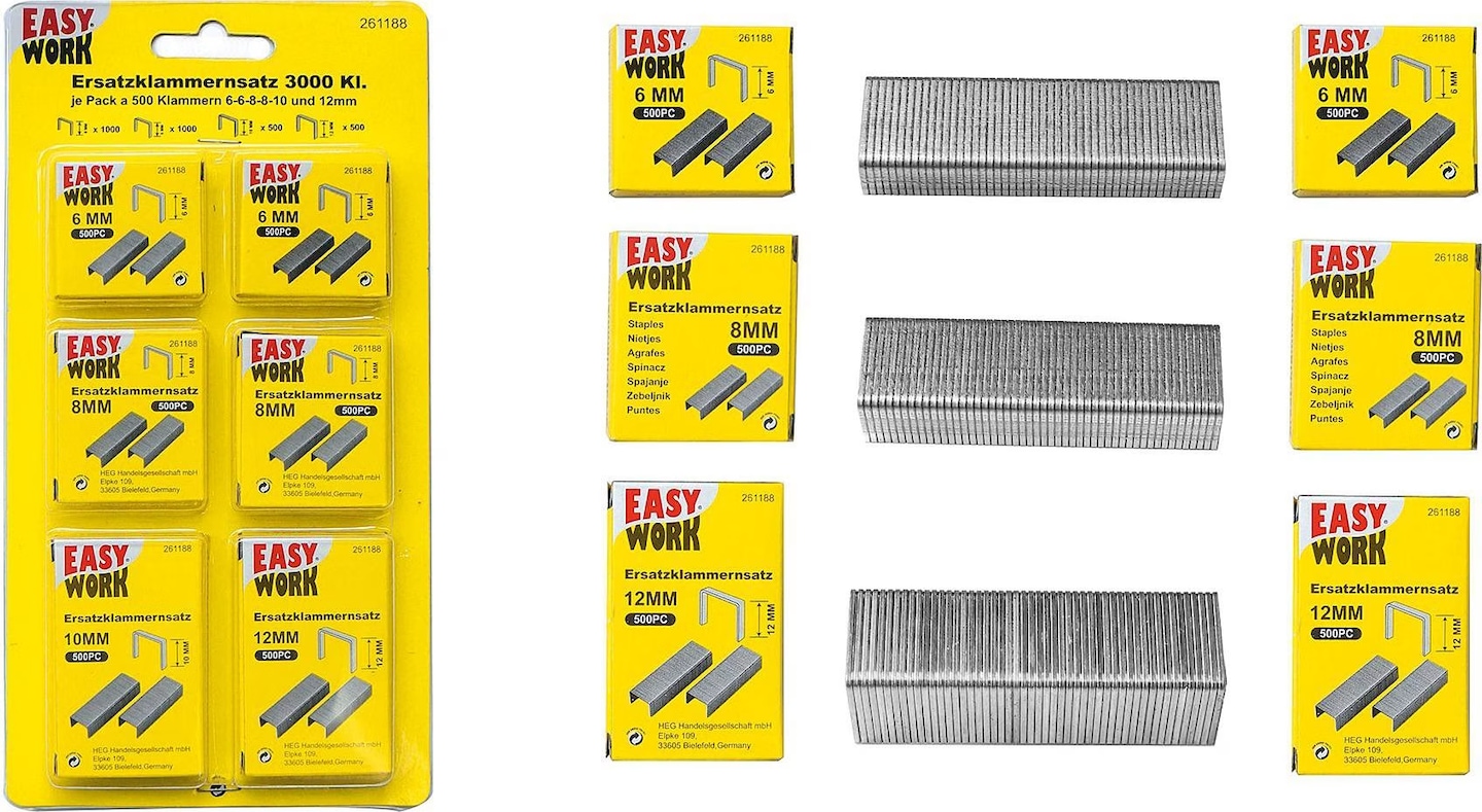 Easy Work Spare staples assortment (6 x) - buy at Digitec