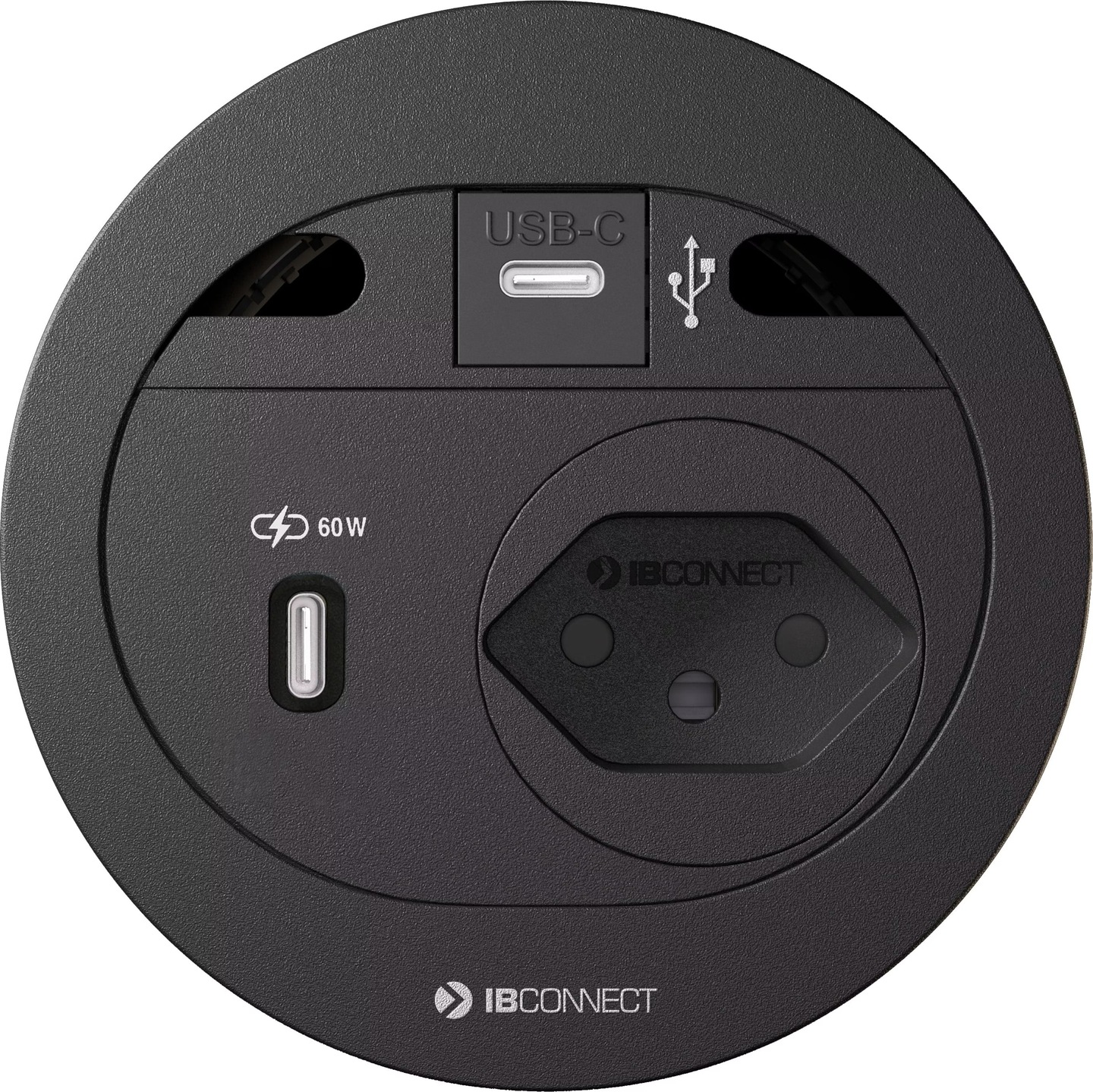 IB Connect DIVUS Steckdoseneinheit sw 1x Typ 13 1x USB-C 60W 1x USB-C ...