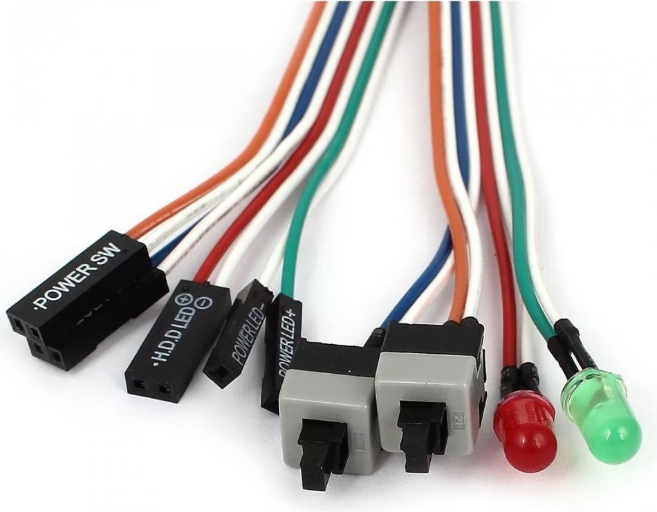 PowerGuard Mainboard Power & Reset Switch mit HDD Power LED - Digitec