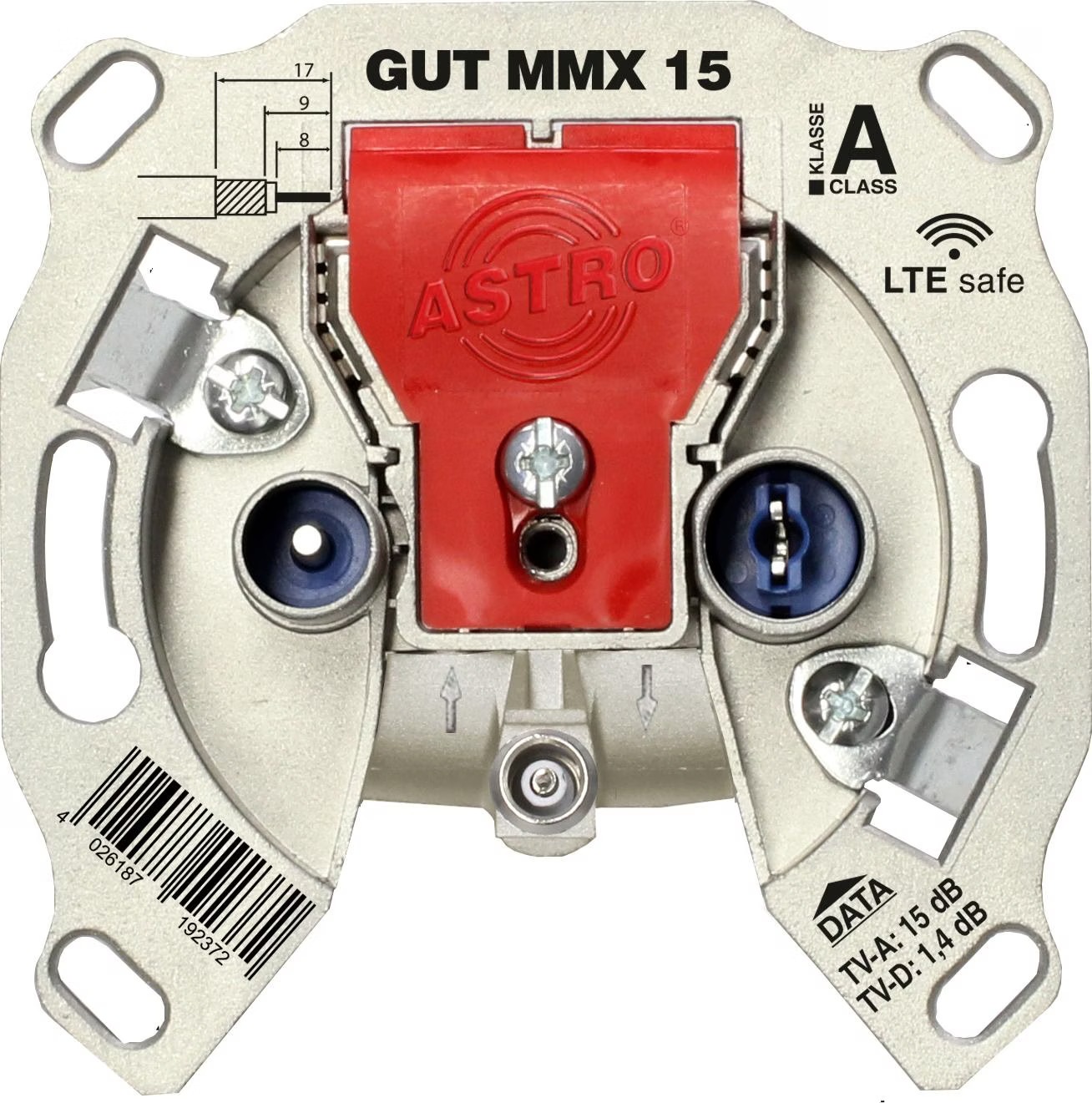 Astro Prise modem BK de passage 15dB 5-1218 MHz GUT MMX 15 - Digitec