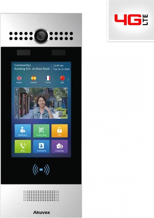 Akuvox Video-TFE R29C-L Main Body, LTE, facial recognition, Android ...