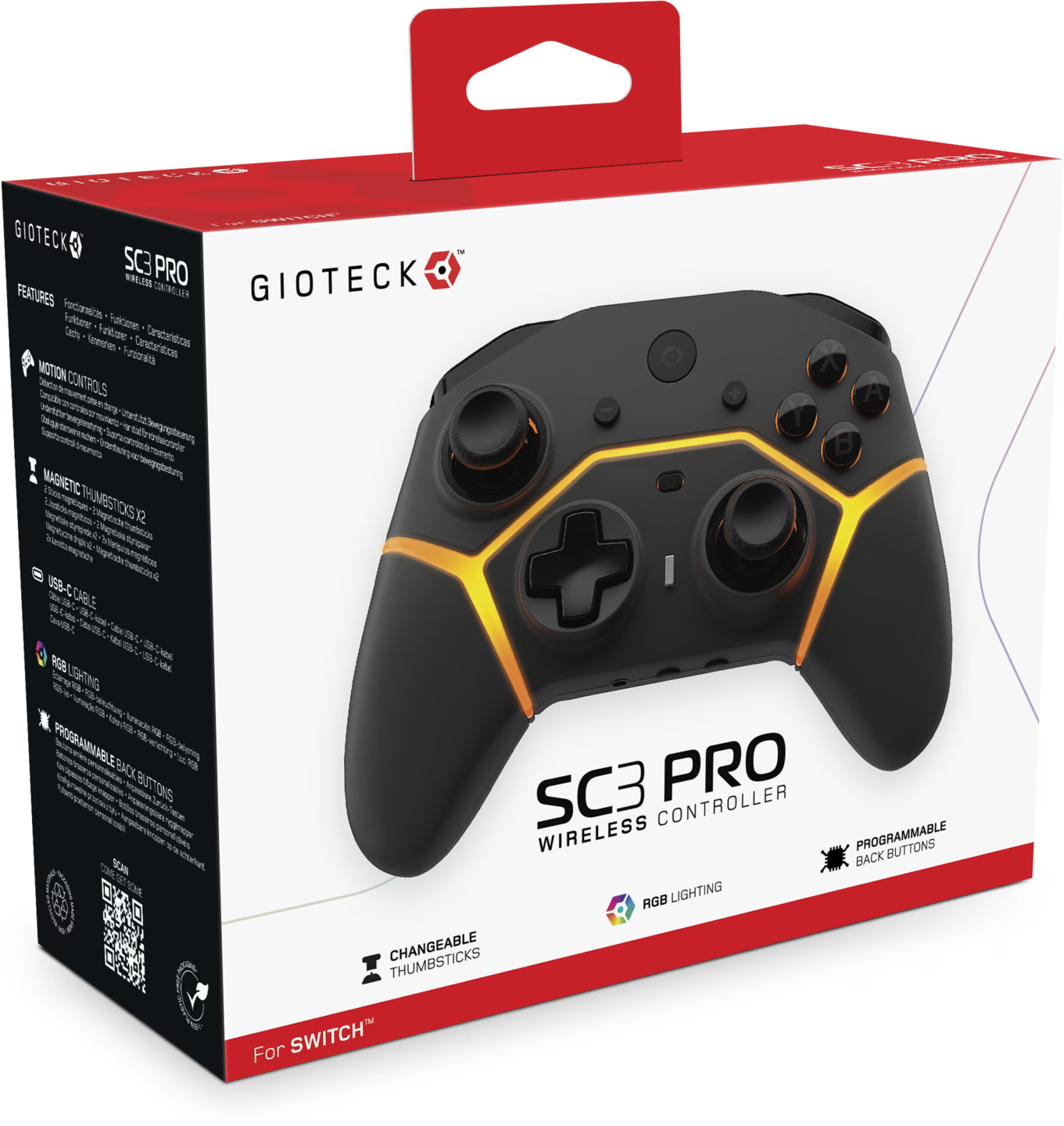 Gioteck SC3 PRO Wireless Controller (Switch OLED, PC, Switch Lite ...