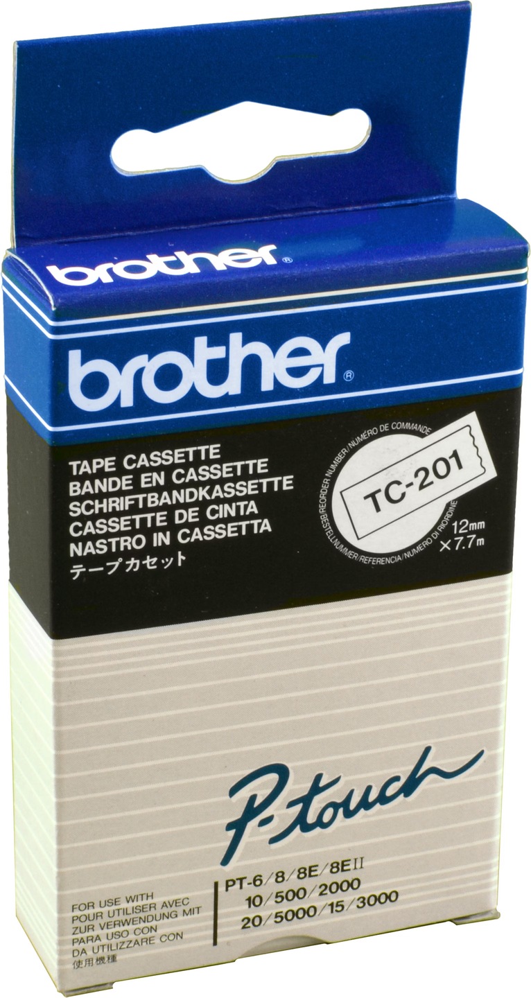 Brother TC-201 (1.20 cm, Schwarz) - kaufen bei digitec