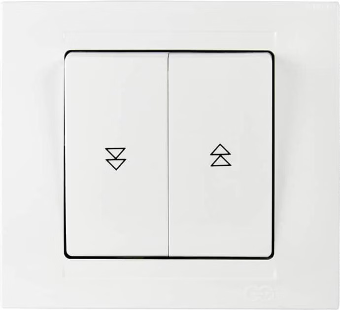 Gunsan Moderna Bouton-poussoir de store encastré Blanc - Digitec