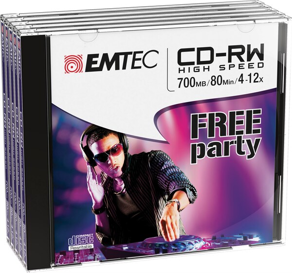 Emtec CD-RW 700MB 4-12x Jewel Case (5) (5 x) - kaufen bei digitec