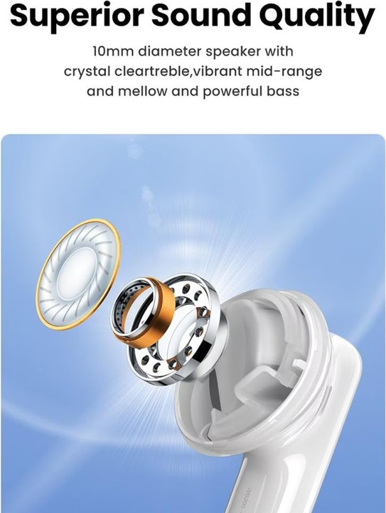 Ugreen Słuchawki bezprzewodowe WS200 HiTune T6 Hybrid ANC 15158 (białe) (30 h, Wireless) - Digitec