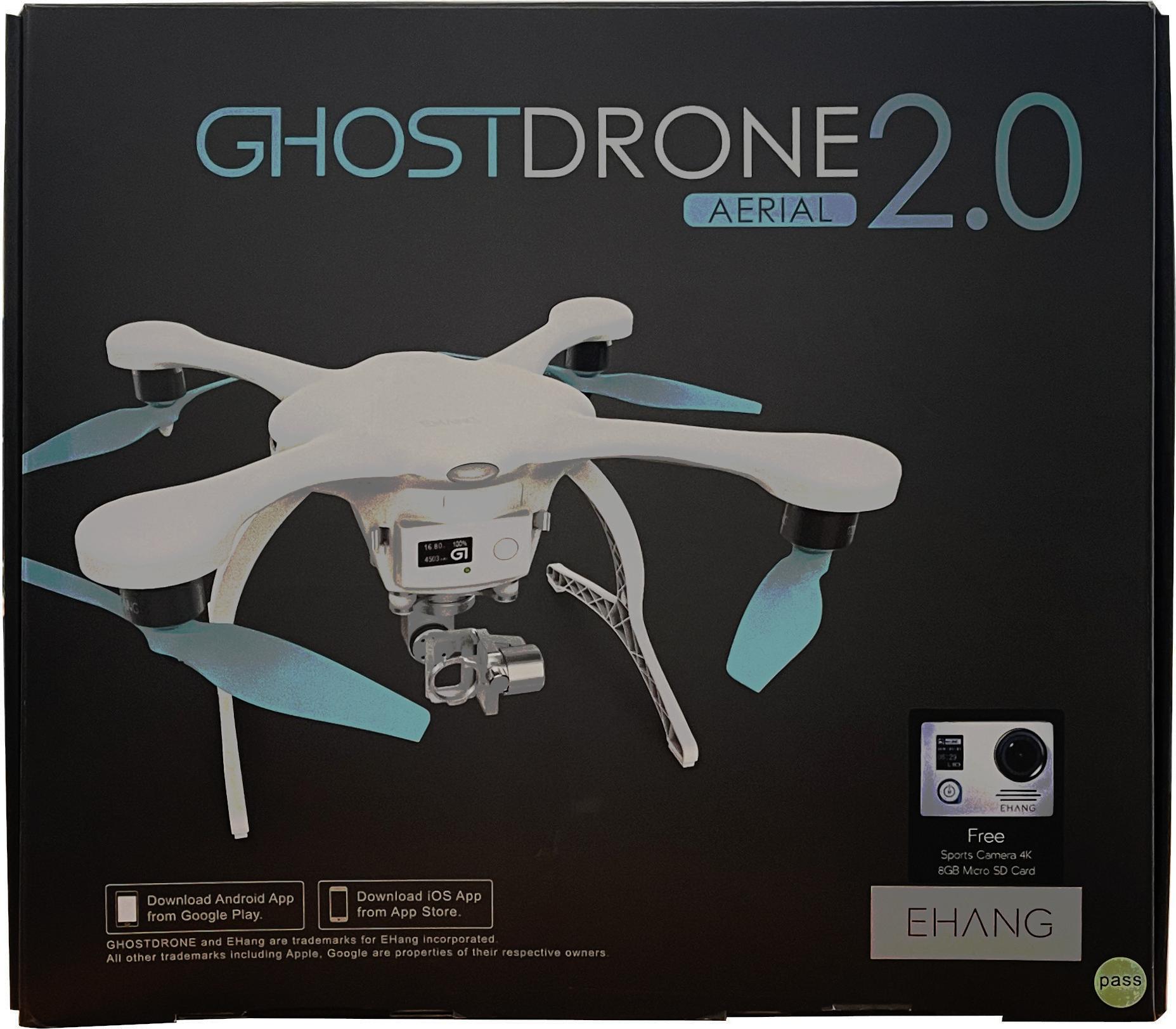 Ehang Ghostdrone 2.0 Aerial Drone with 4K Action Camera GARS200 Digitec