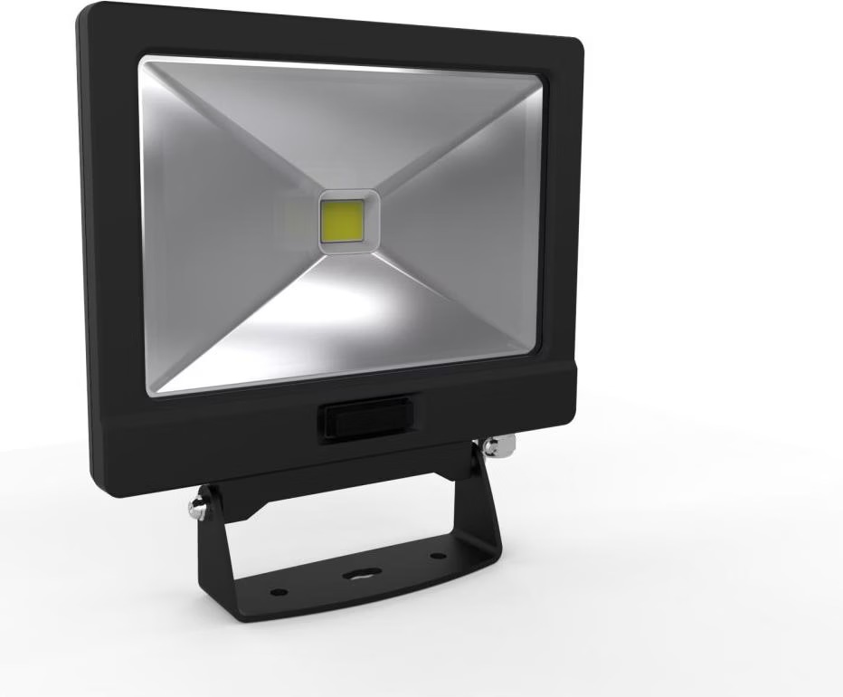 Elbro LED-Strahler 10W mit Bewegungsmelder und Fernbed., schwarz (IP65 ...