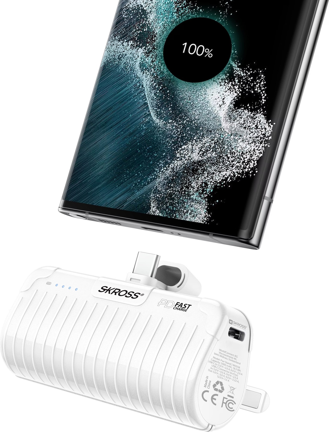 Peter Jäckel SKROSS Power Bank RELOAD Power Stand 5000 PD White (5000 ...