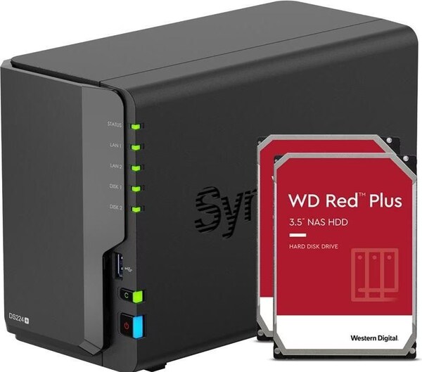 Synology DS224+ (2 x 12 TB, WD Red Plus) - kaufen bei digitec