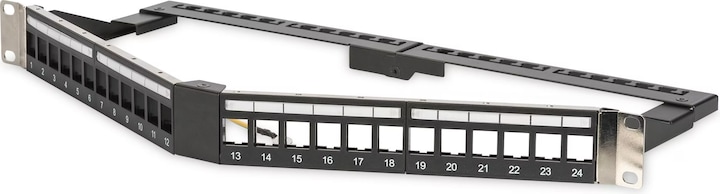 Digitus Dreiwinklig Modular Patch Panel geschirmt 24-Port ...