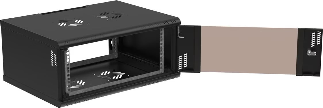 Extralink PREMIUM 4U 600X450 WALL-MOUNTED RACKMOUNT CABINET BLACK (4 HE ...