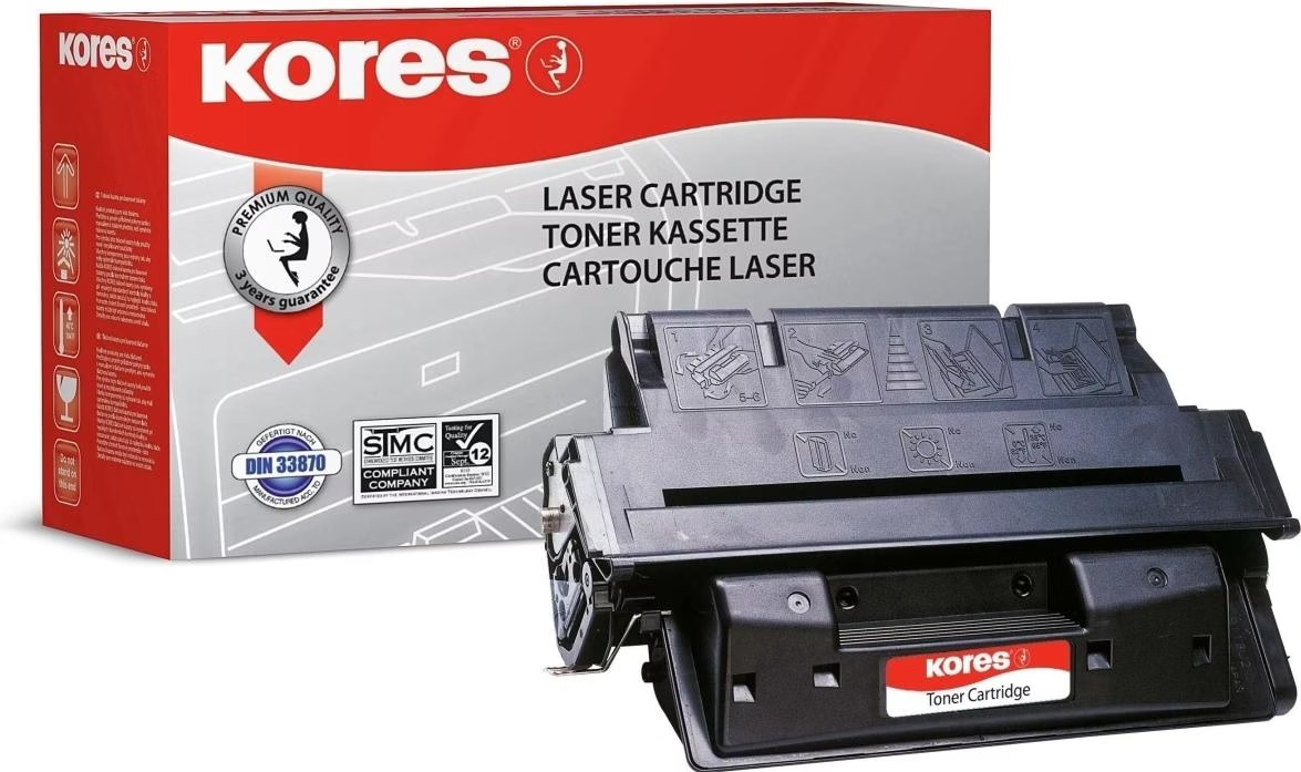 Kores Toner für hp LaserJet 4000-4050 schwarz Kapazitaet ca. 10.000 ...