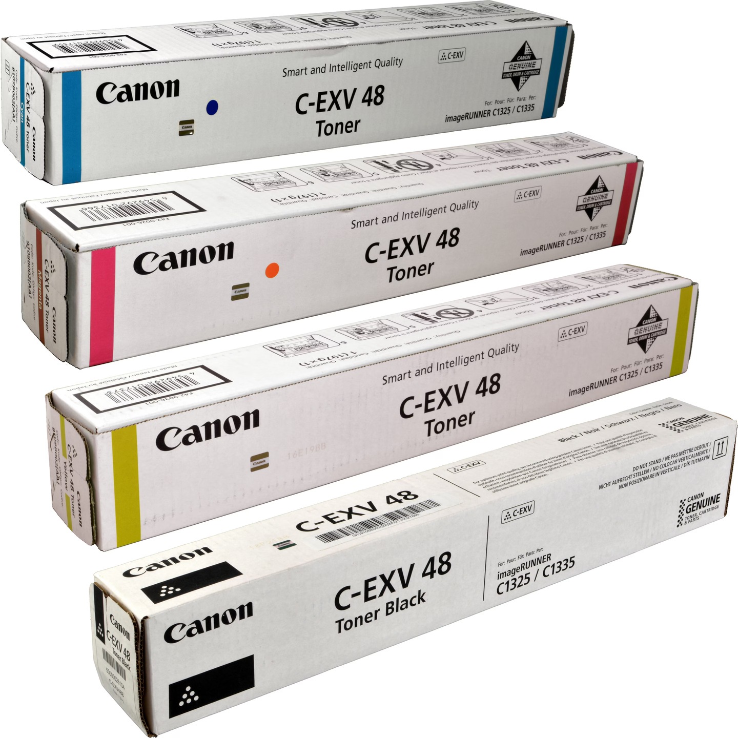 Canon 4 Canon Toner C-EXV48 Multipack K C M Y 4-farbig (M, Y, C, BK ...