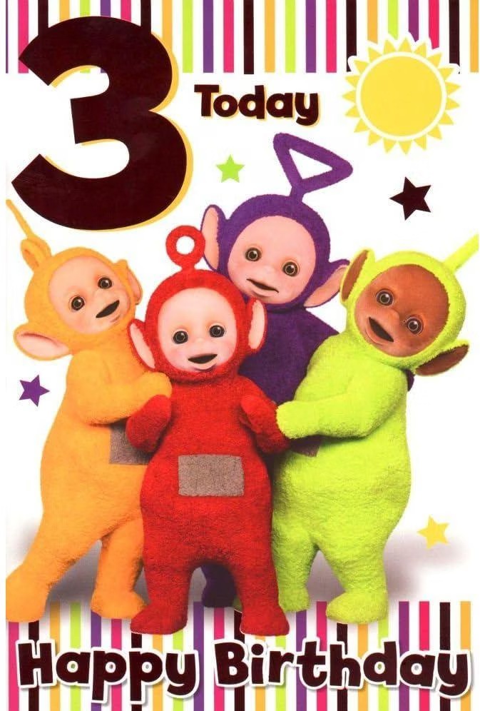 Teletubbies 3rd Birthday Greetings Card (100 pcs.) - buy at Digitec