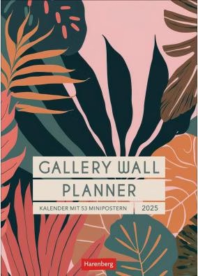 Harenberg Gallery Wall Planner Wochenplaner 2025 - Kalender mit 53 Minipostern (25 x 35.5 cm ...